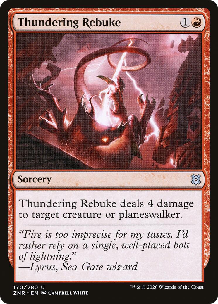 Thundering Rebuke [ZNR - 170] – Magic Market Canada