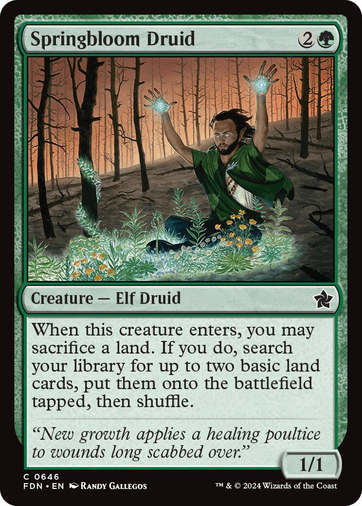 Springbloom Druid [FDN - 646] – Magic Market Canada